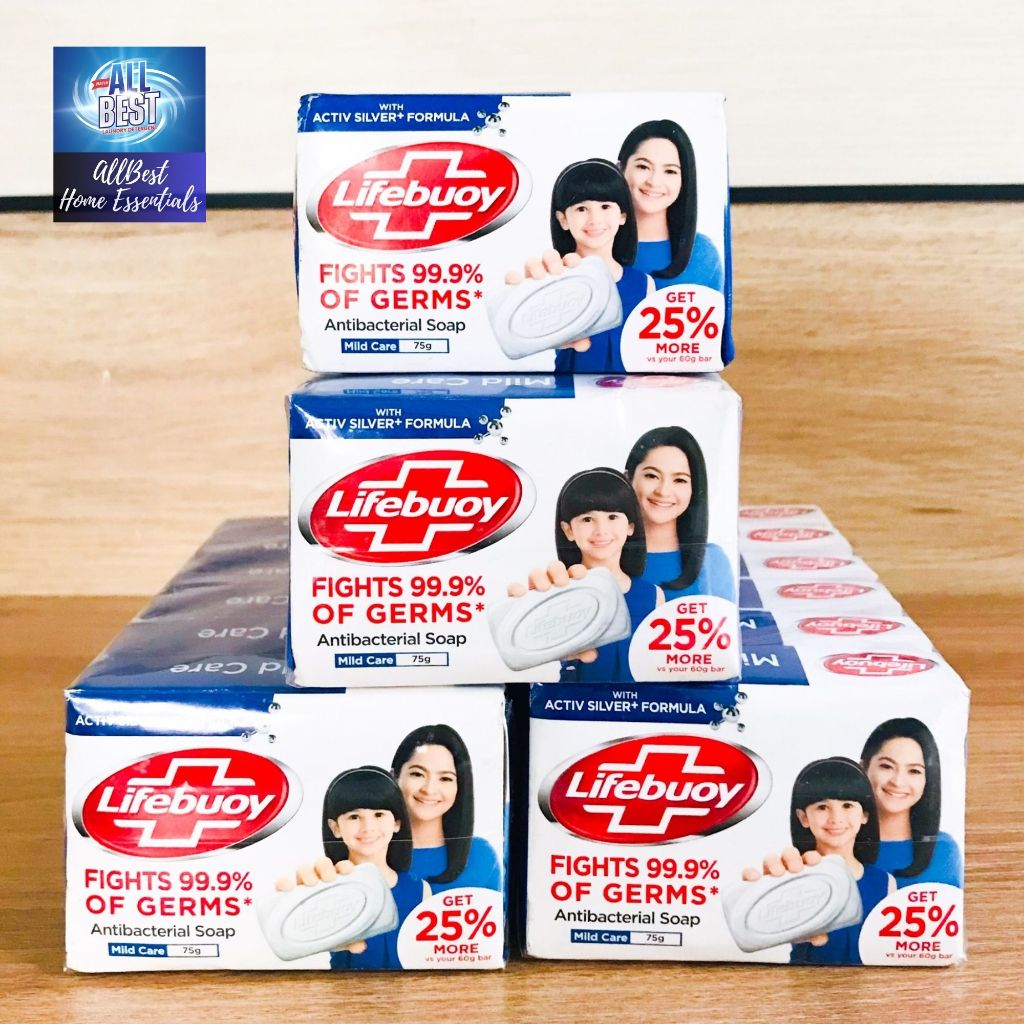 Lifebuoy Anti-bacterial Soap Mild Care/Lemon Fresh 75g (6 pcs per pack ...