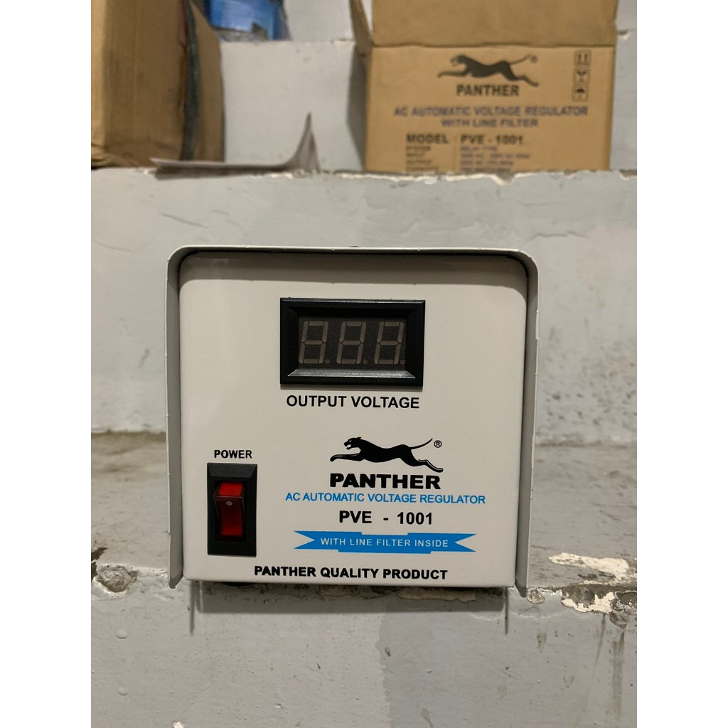 Panther PVE-1001 1000W Relay Type AVR, Output 220V AC | Shopee Philippines