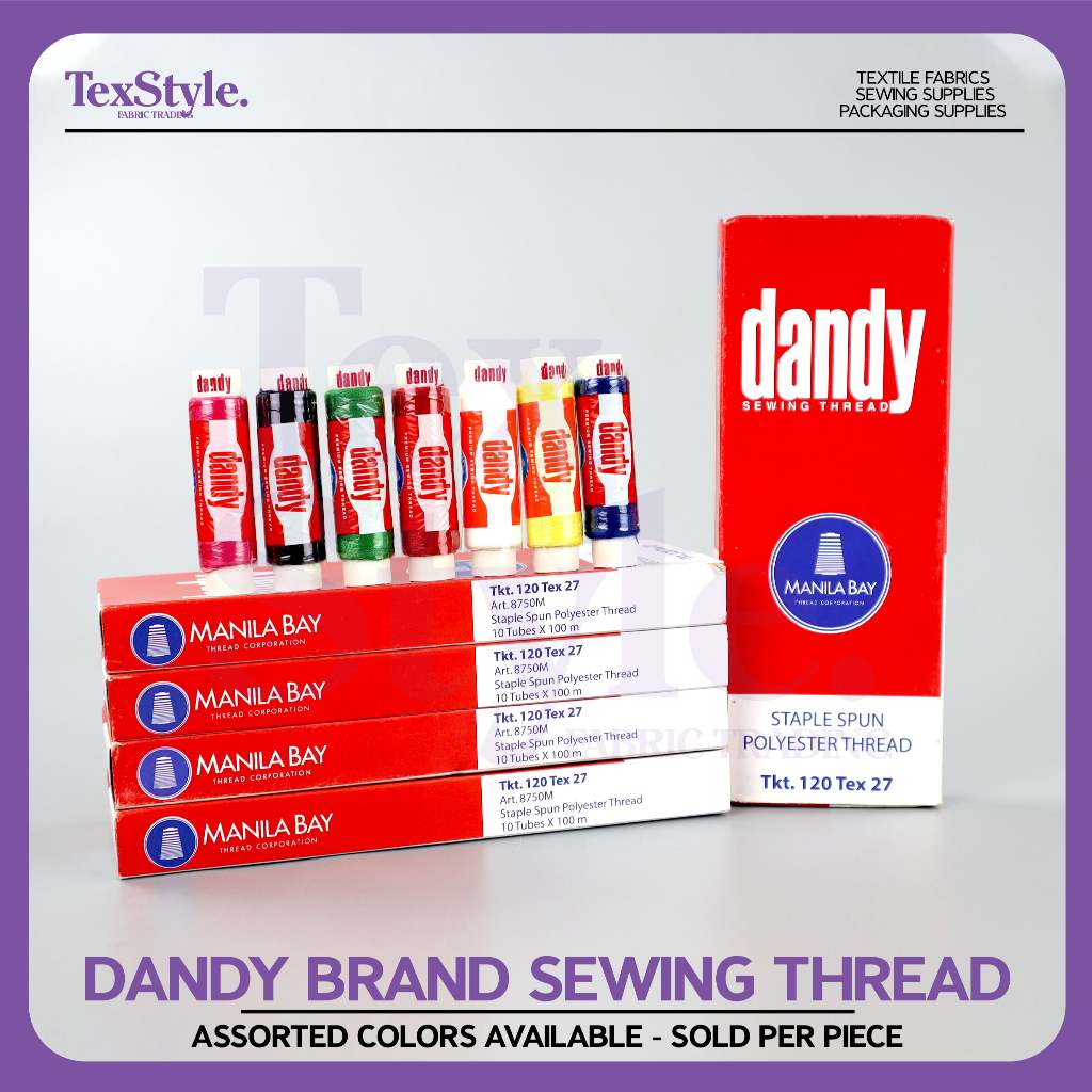 TEXSTYLE Dandy Brand Tkt-120 Staple Spun Polyester Sewing Thread ...