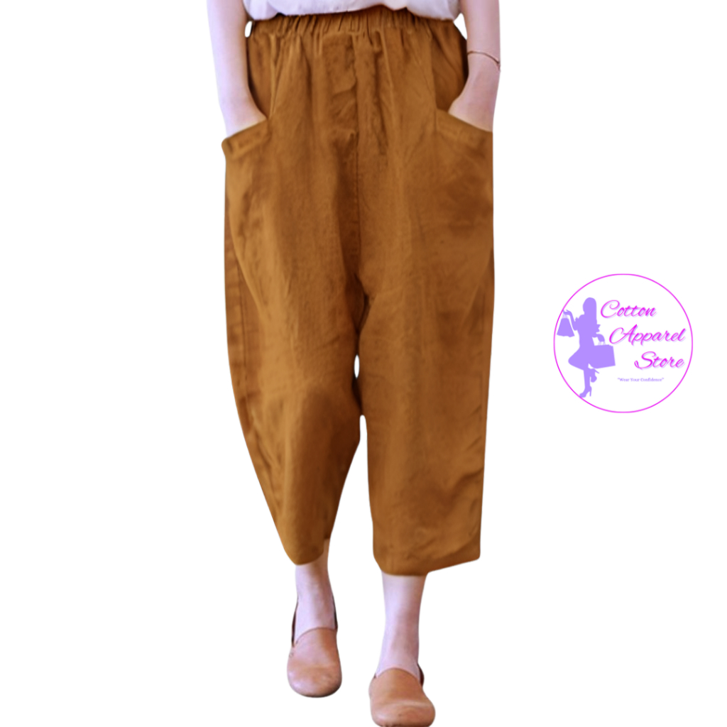 Modern Japanese Authentic Cotton Linen Pants With Pockets | Shopee ...