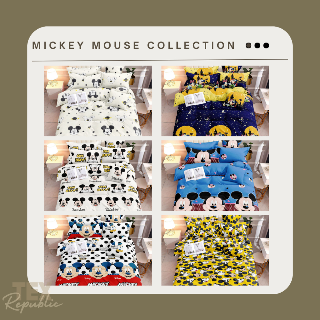 MICKEY MOUSE COLLECTION - CANADIAN COTTON (SOLD PER YARD) | Shopee ...