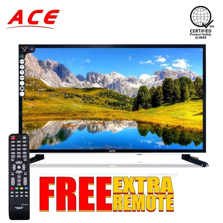 ACE 32" Smart Google TV DN2 Glass LED-808(Android 12, Netflix, Youtube, Chromecast, ISDB) w ...