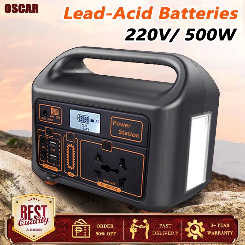 Power Station Portable Home Solar Generator Multi-Function PowerBank ...