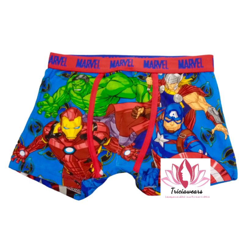 Marvel Heroes Character Boxer Brief For Kids | Shopee Philippines