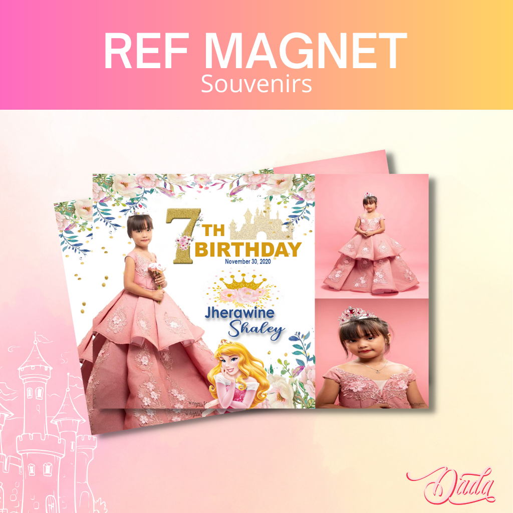 Birthday Ref magnet souvenir for girl/DISNEY PRINCESS | Shopee Philippines