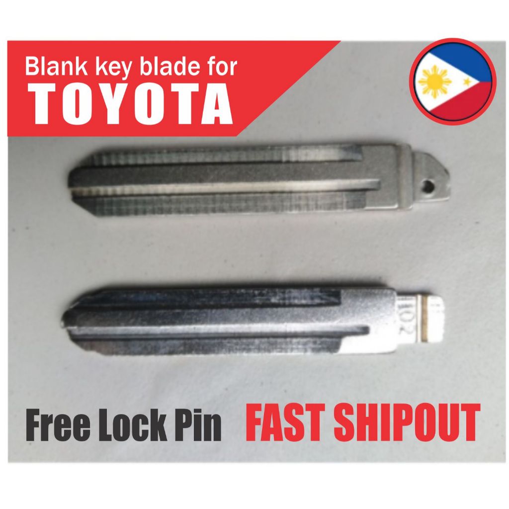Key blade for Toyota Fortuner Innova Hiace Hilux Avanza Yaris Vios Rav4 ...