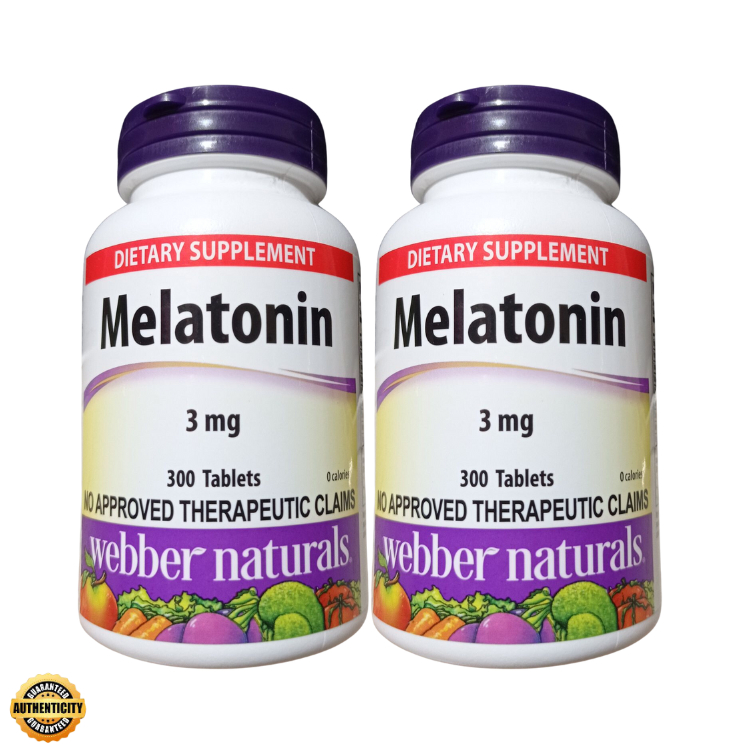 Webber Naturals Melatonin 3 mg 300 Tablets | Shopee Philippines
