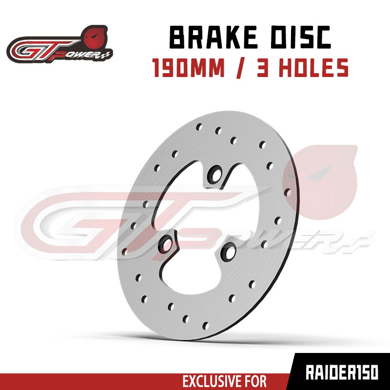 BRAKE DISC RAIDER 150 REAR 190MM 3 HOLES RAIDER 150 / RAIDER 150 FI ...