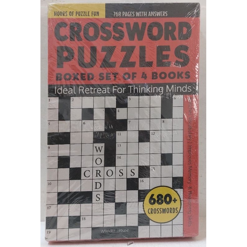 Crossword Puzzles Boxed Set of 4 Books | Shopee Philippines