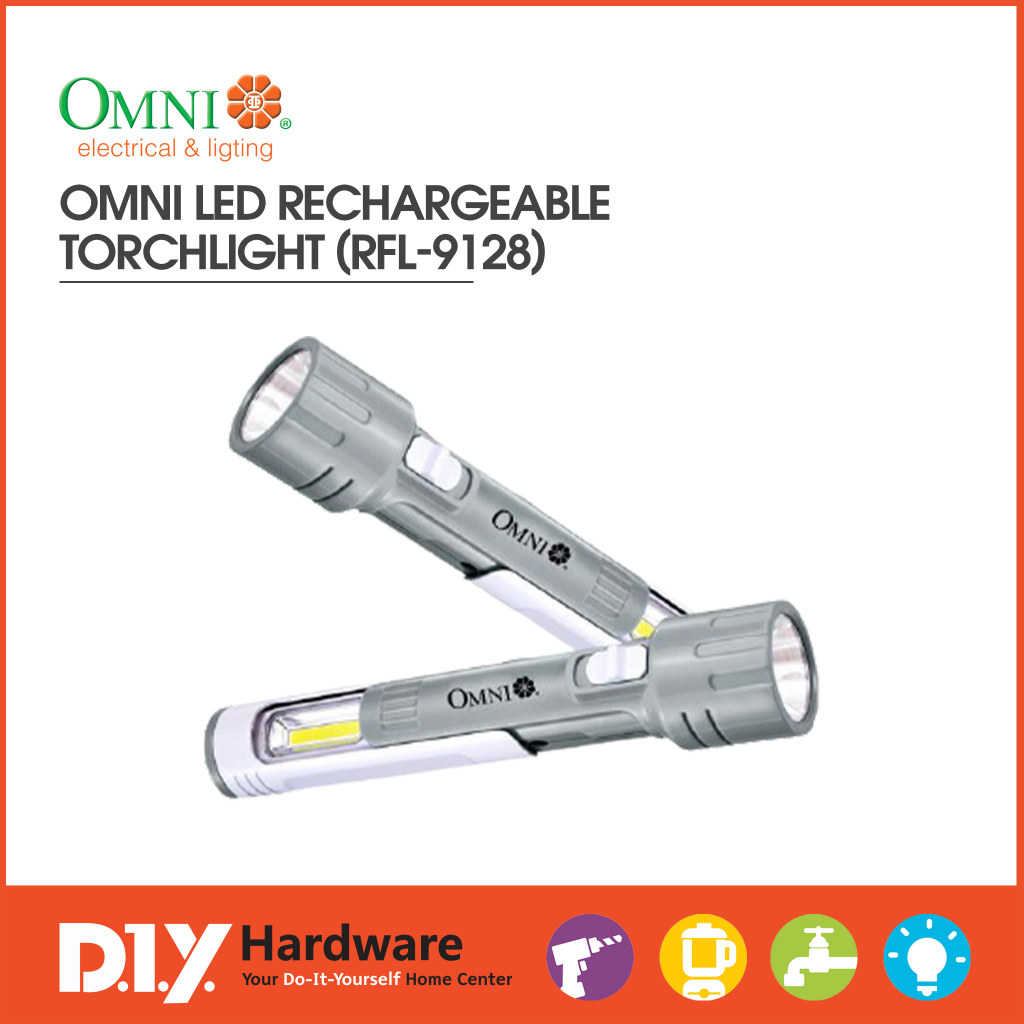 Omni LED Rechargeable Torchlight RFL-9128 | Shopee Philippines