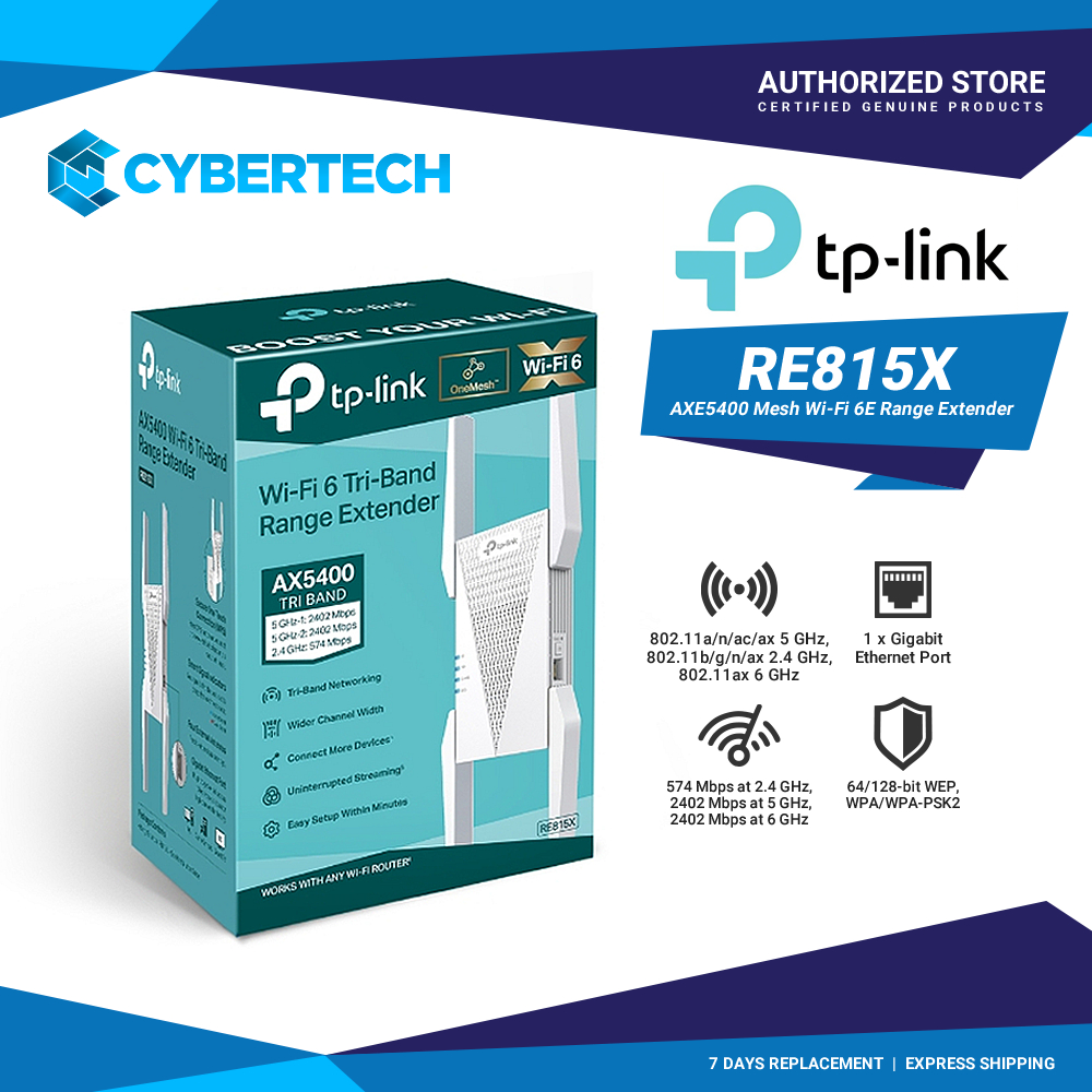 TP-LINK RE815X AX5400 Tri-Band Wi-Fi 6 Range Extender | Shopee Philippines