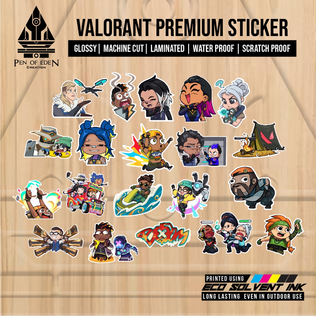 Valorant Premium Sticker Cut Outs | Shopee Philippines