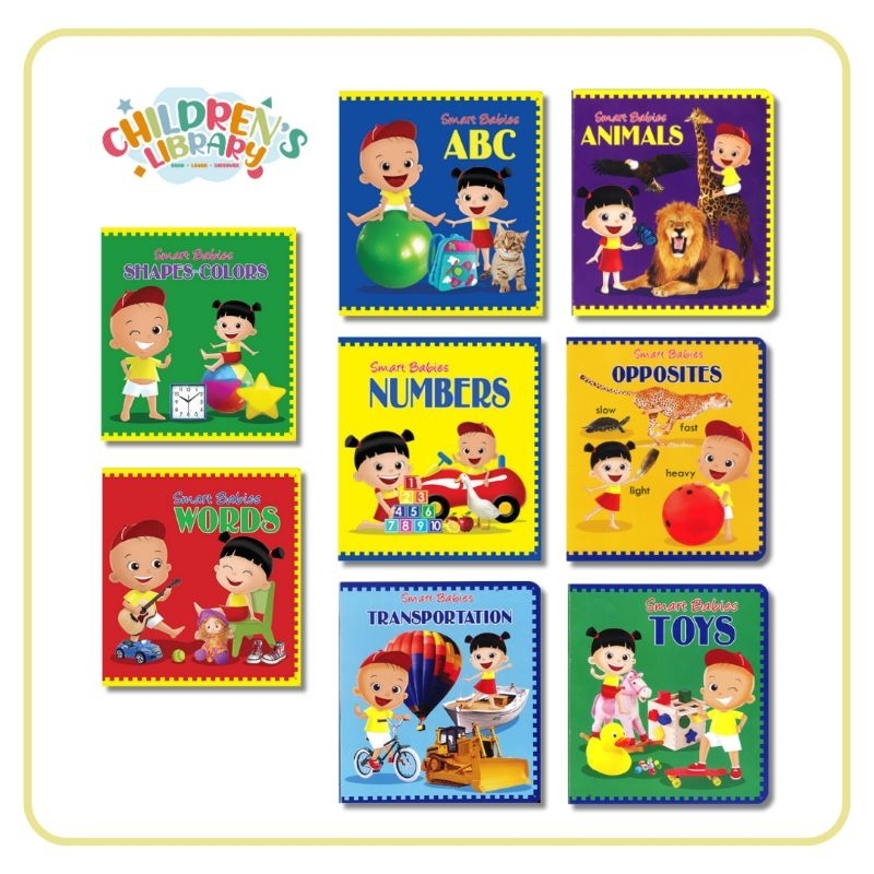 Smart Babies Early Learning Board Books For Children Alphabet Numbers ...