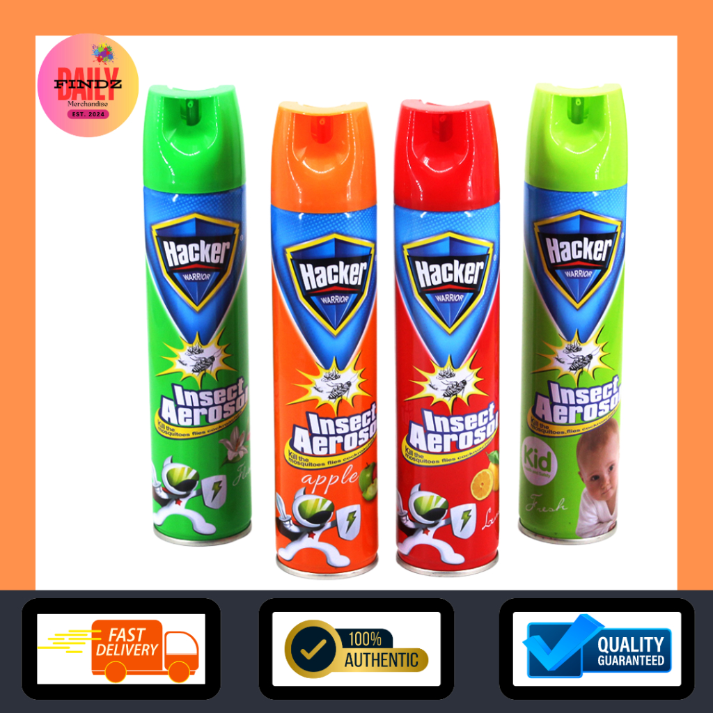 HACKER Aerosol Mosquito Killer Spray 300ml | Shopee Philippines