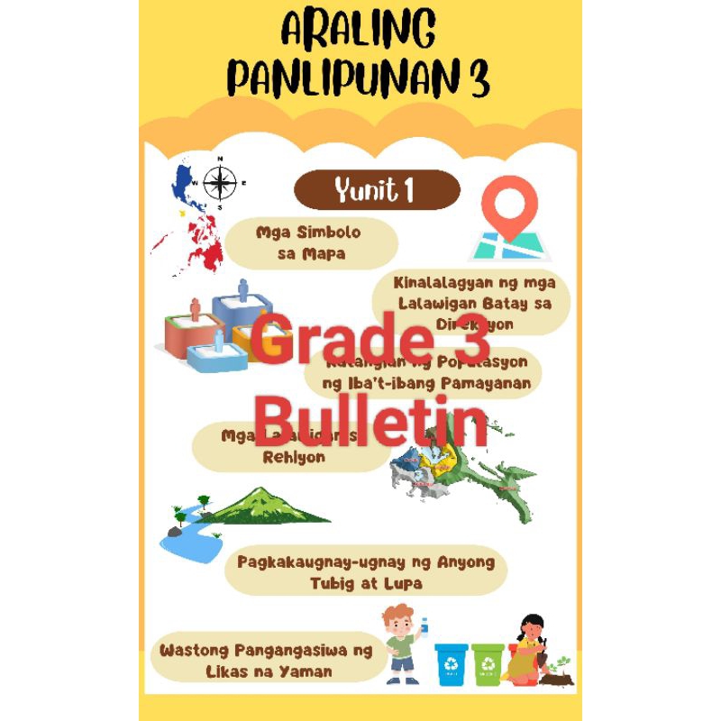 Grade 3 Bulletin Board Display (sold per subject) | Shopee Philippines