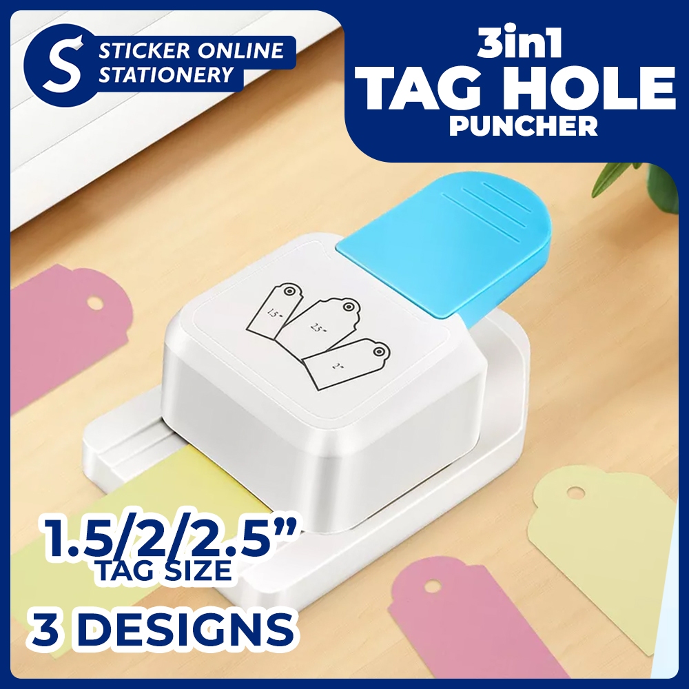 3in1 Tag Hole Puncher Bookmark Punching Machine for DIY Crafts ...