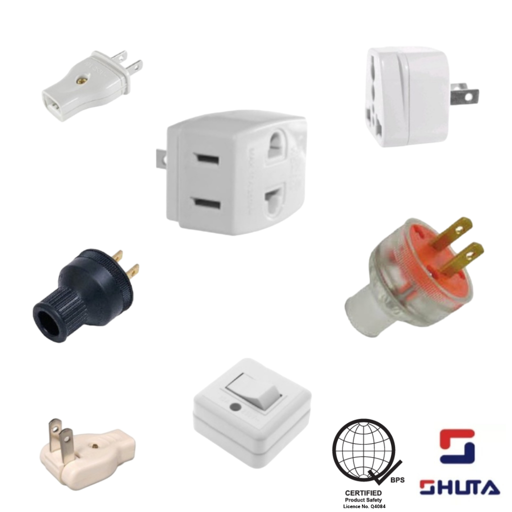 Shuta Plugs (Rubber /Transparent/ Swing Type / With Ground) ,Snap ...