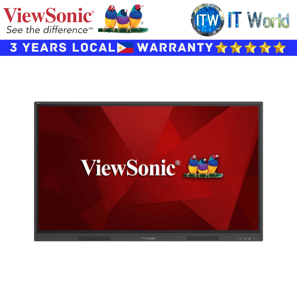 Itw | Viewsonic Viewboard 55"(3840x2160 UHD) / 60Hz / TFT / 8ms / IFP55G1 | Shopee Philippines