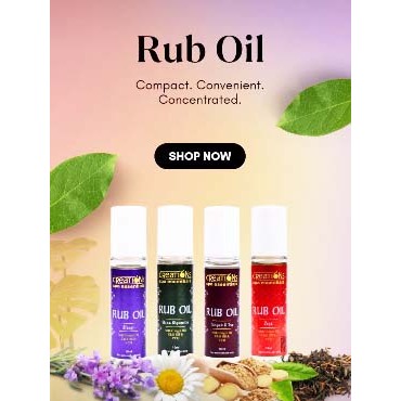 CREATIONS SPA ESSENTIALS RUB OIL ROLL-ON 10ml Pain Relief Anti Stress ...