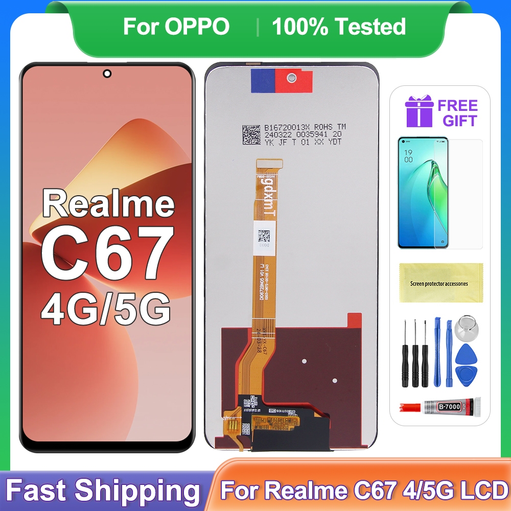Original LCD For Oppo Realme C67 4G /5G LCD Display Touch Screen Replacement | Shopee Philippines