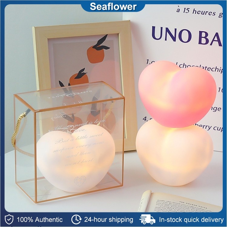 Creative Love Heart Night Light Desk Lamp Cute Romantic Gift Bedroom ...