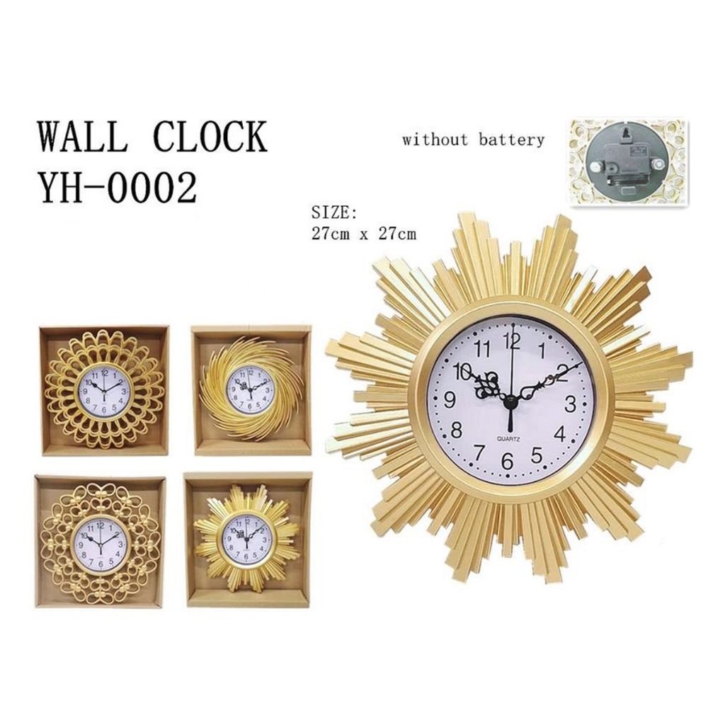 Clock Unique Wall 27X27CM Hangings ROUND QUARTZ CLASSIC VINTAGE WALL ...