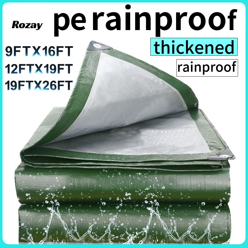 Trapal waterproof makapal Lona 9FT×12FT(with holes) Outdoor Tolda ...