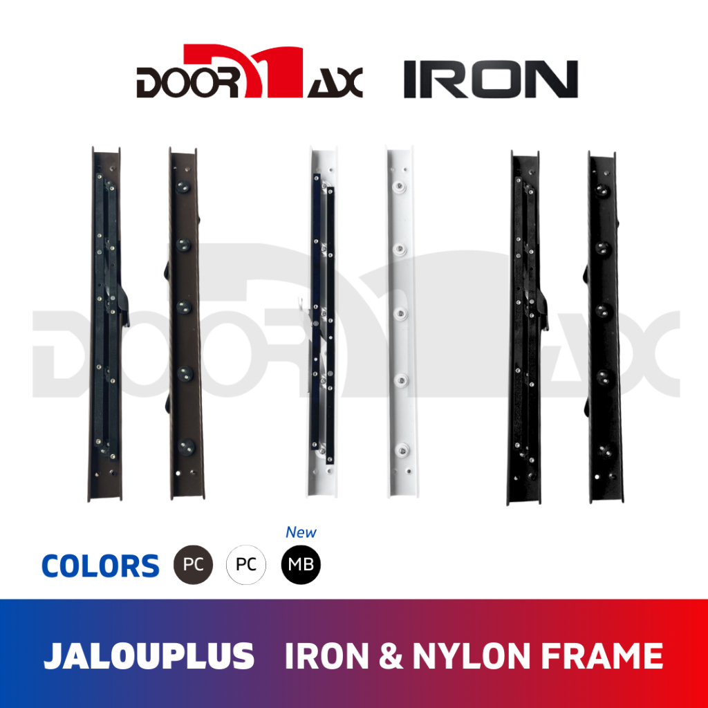 DOORMAX Jalouplus Iron Powder Coated Steel Nylon Jalousie Window Frame ...