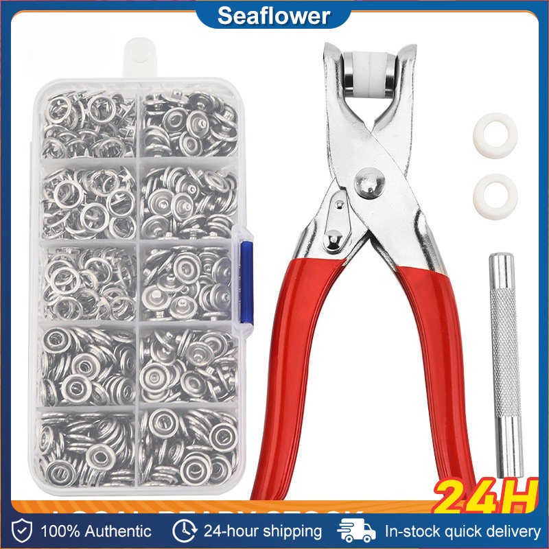 Snap Button Pliers Fastener Press Button Fixing Tool Sewing Craft Kit ...