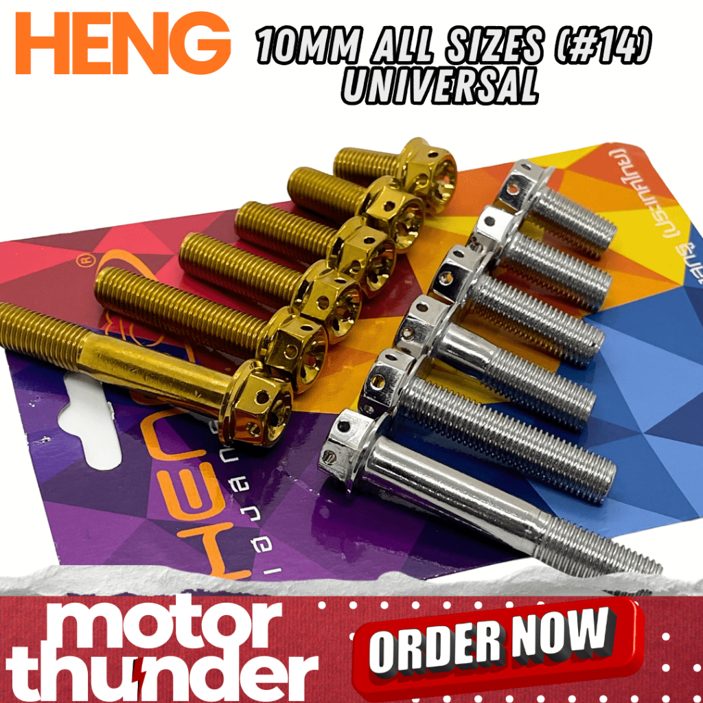 HENG FLOWER BOLTS 10x25 to 10x60 (#14) | Shopee Philippines