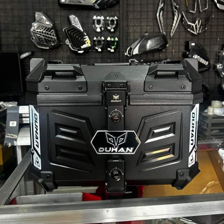 NEW 45L SEC TOP BOX WITH BACK REST AND BASE PLATE | Shopee Philippines