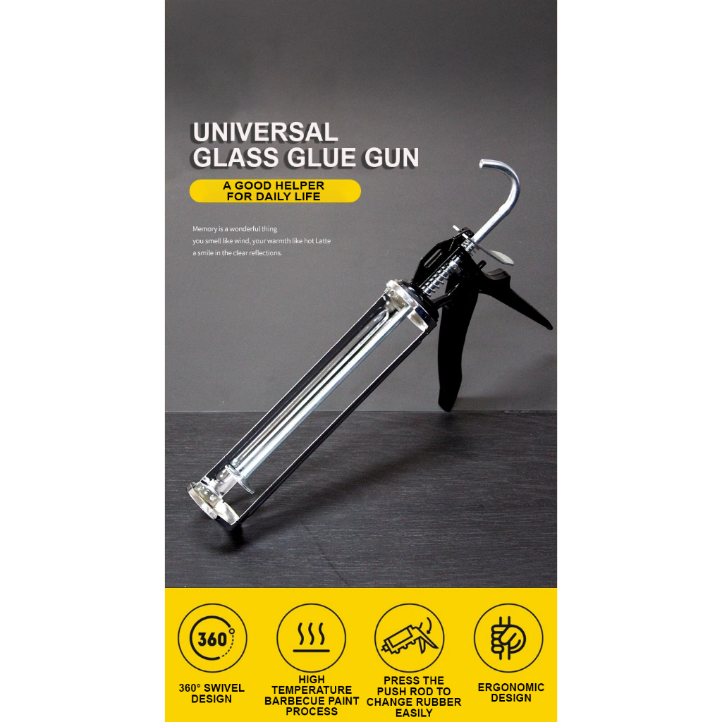 Stainless Steel Multi-Function Glue Injection Gun Silicone Sealant ...