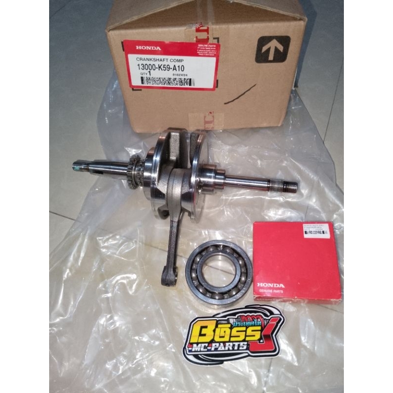 Crank shaft assy w/bearing for click 150(k59-A10)air blade 150 | Shopee ...