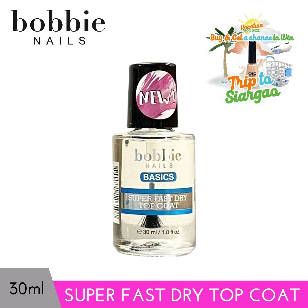 Bobbie Nail Basics Super Fast Dry Top Coat 30ml | Shopee Philippines