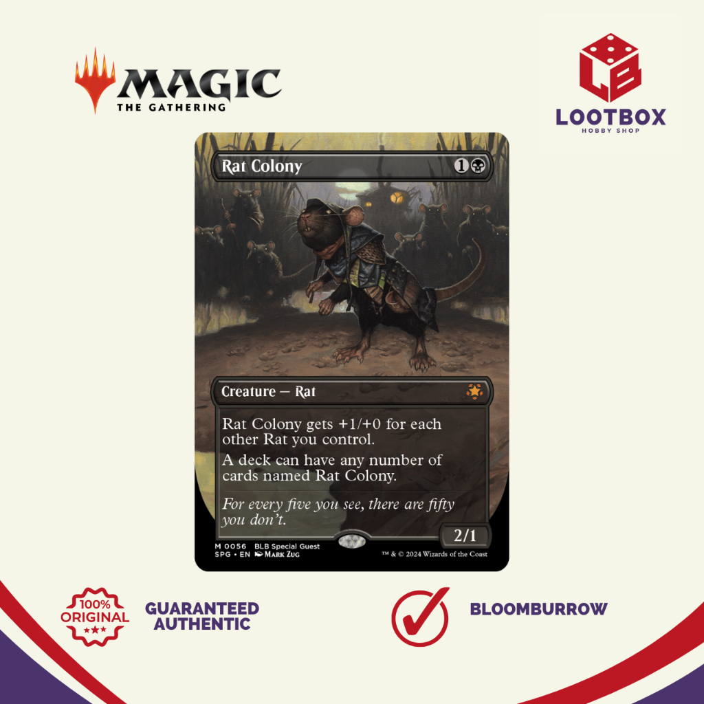 Magic the Gathering: Rat Colony (Mythic Rare) - Bloomburrow | Shopee ...
