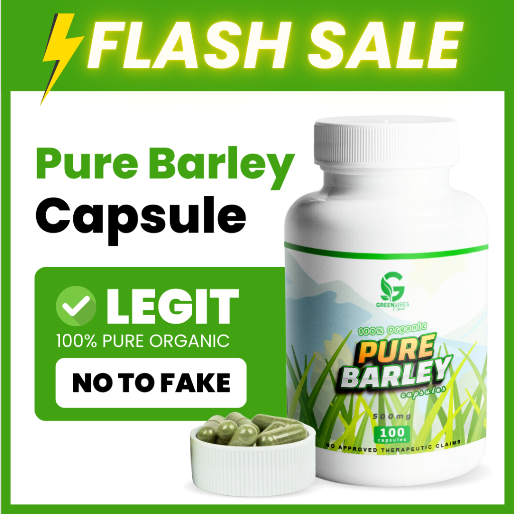 Pure Barley Capsules for Heart Health by Green Vibes Organic | Shopee ...