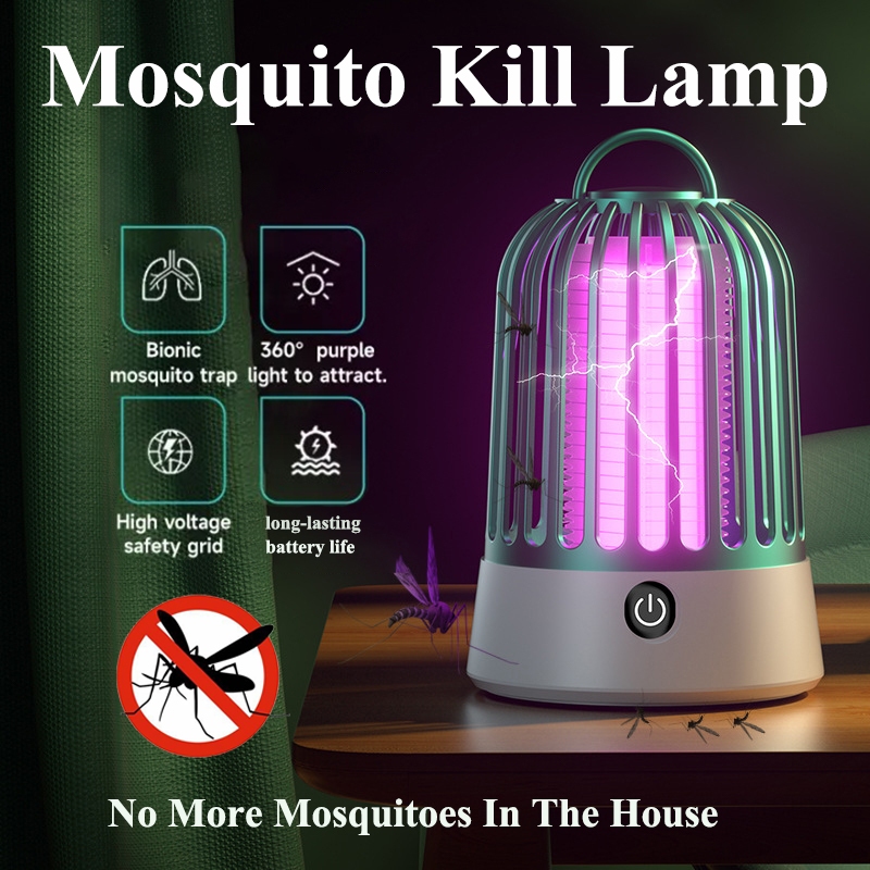 Electric Mosquito Killer Lamp Rechargeable Insect Pamatay Lamok Killer ...