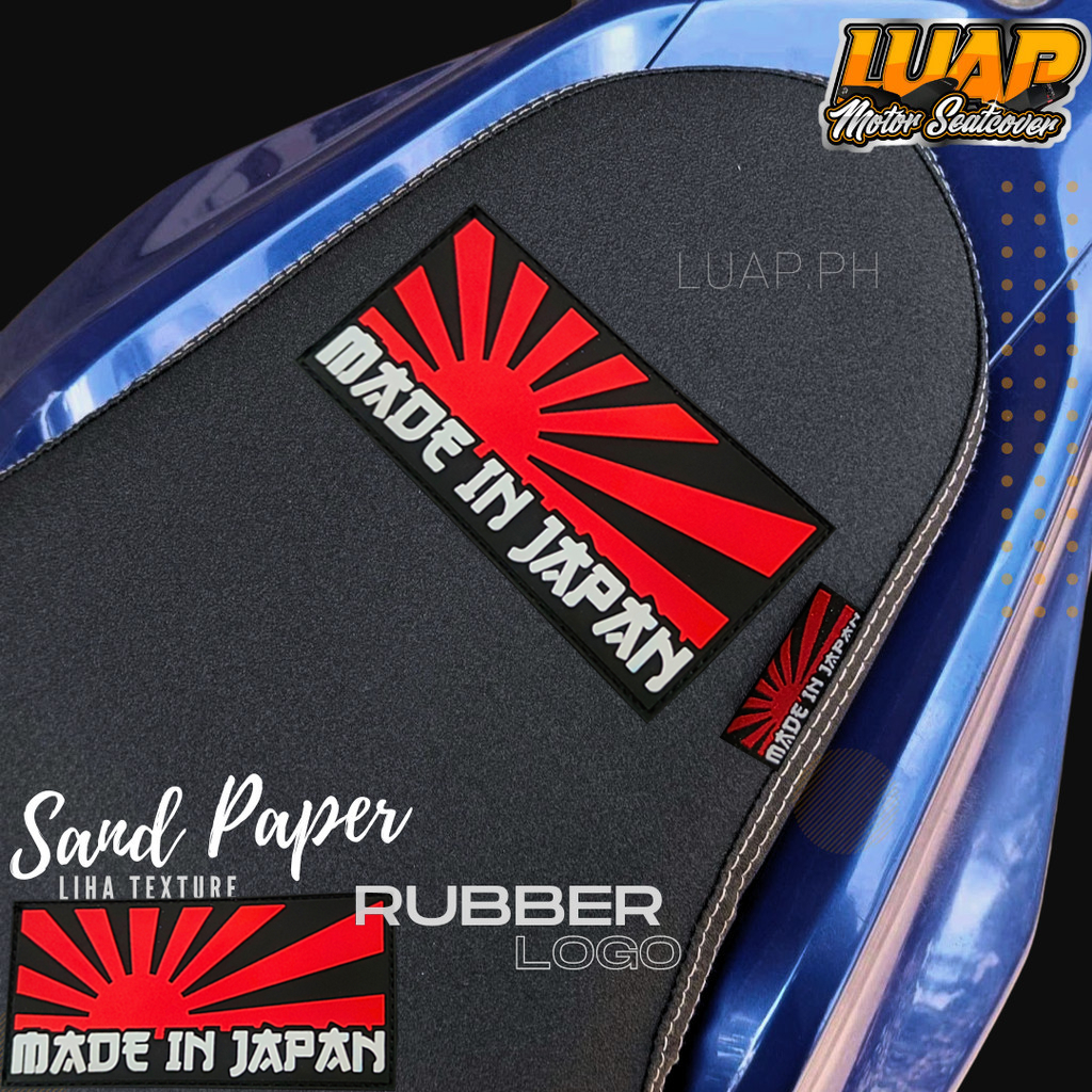 Aerox v1 v2 v3 Rapid 150 Liha Sandpaper Rubber Logo Seat Cover | Shopee ...