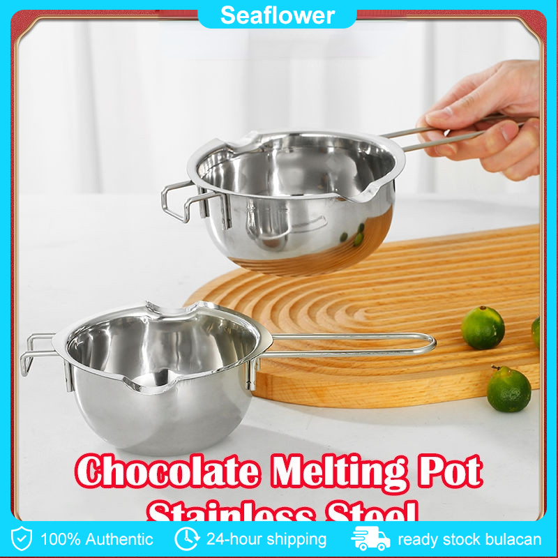 Stainless Steel Chocolate Melting Pot Butter Cheese Heating Pot Food ...