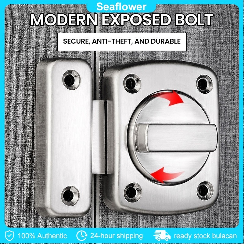 Universal Door Lock Twist Lock Heavy Duty Bolt Lock Slide Latch ...