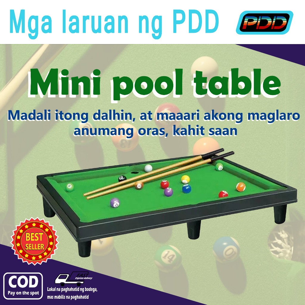 Children's Toy Billiards Snooker Table Game Set | Shopee Philippines