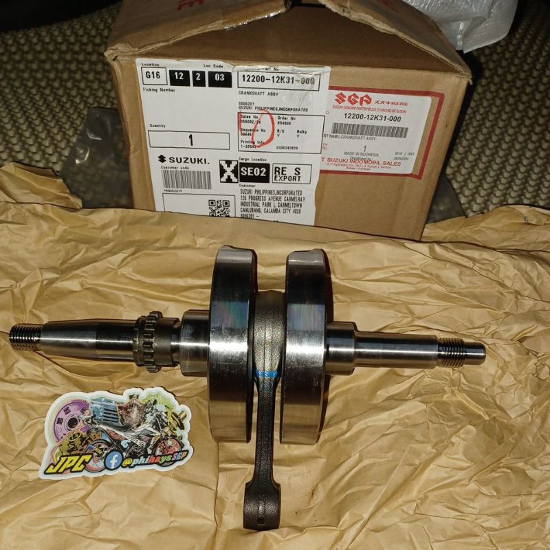 RAIDER 150 FI / GSX R150 / GSX S150 SGP CRANKSHAFT ASSEMBLY ( SEGUNYAL ...