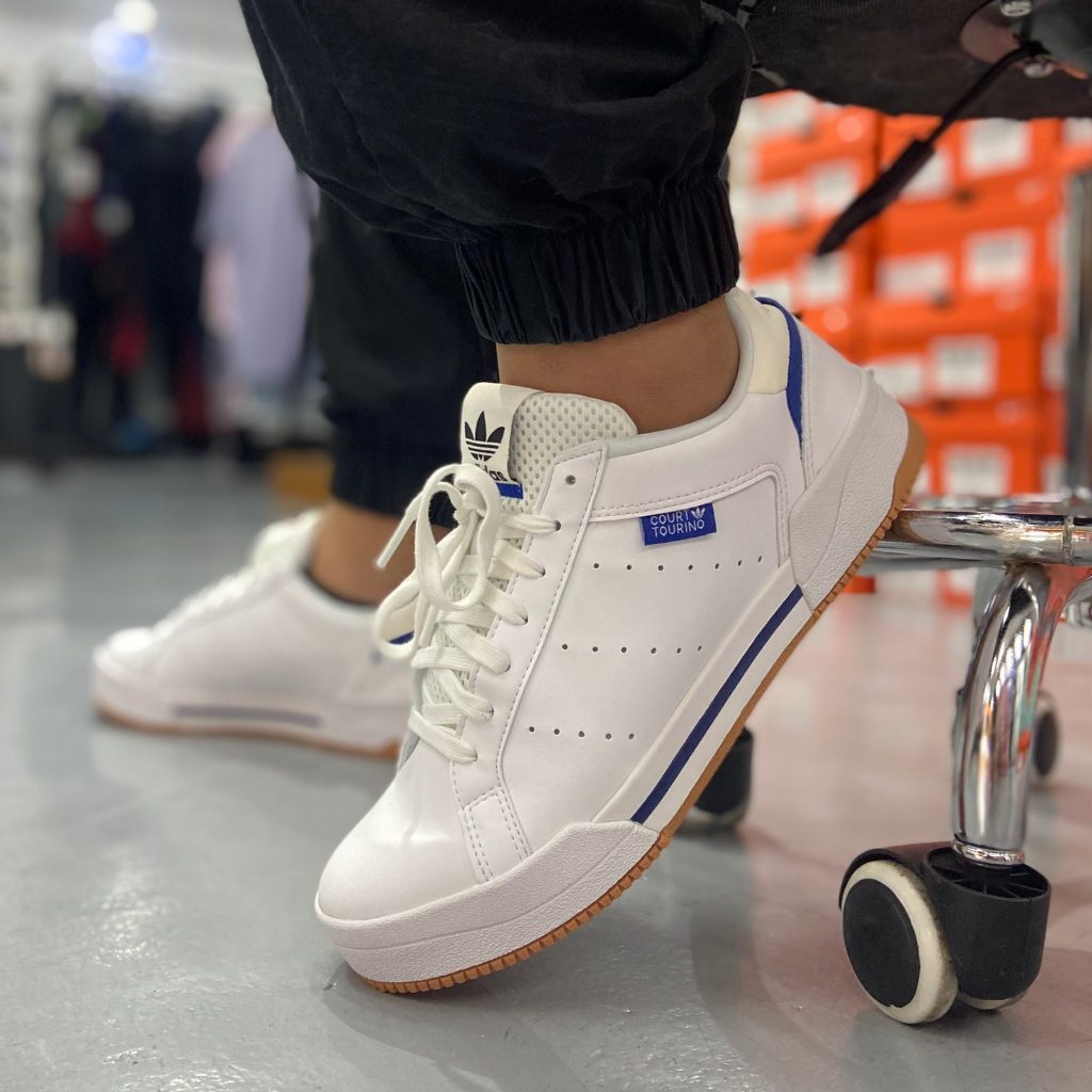 ORIGINAL ADl COURT TOURINO WHITE BLUE GUM MEN SNEAKERS | GX4379 ...