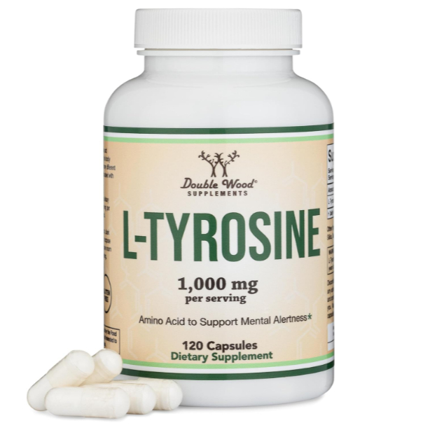 1,000 mg L-Tyrosine Supplement for Dopamine & Norepinephrine Production ...