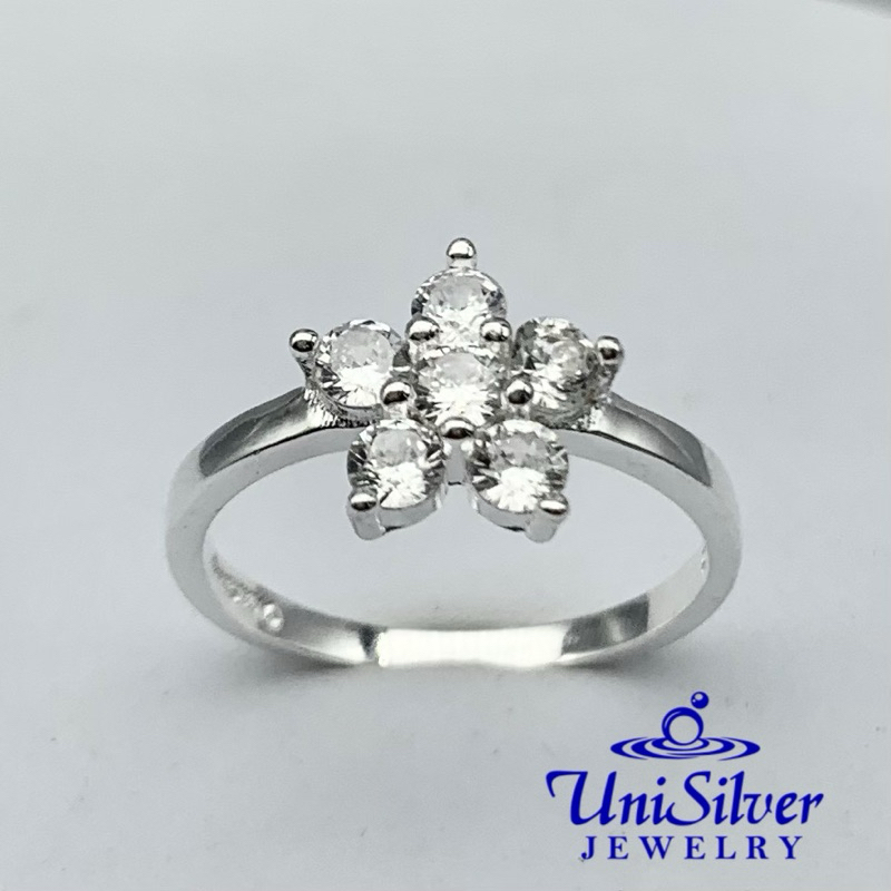 Unisilver 925 Sterling Rositas Ring (RS756-1001) | Shopee Philippines