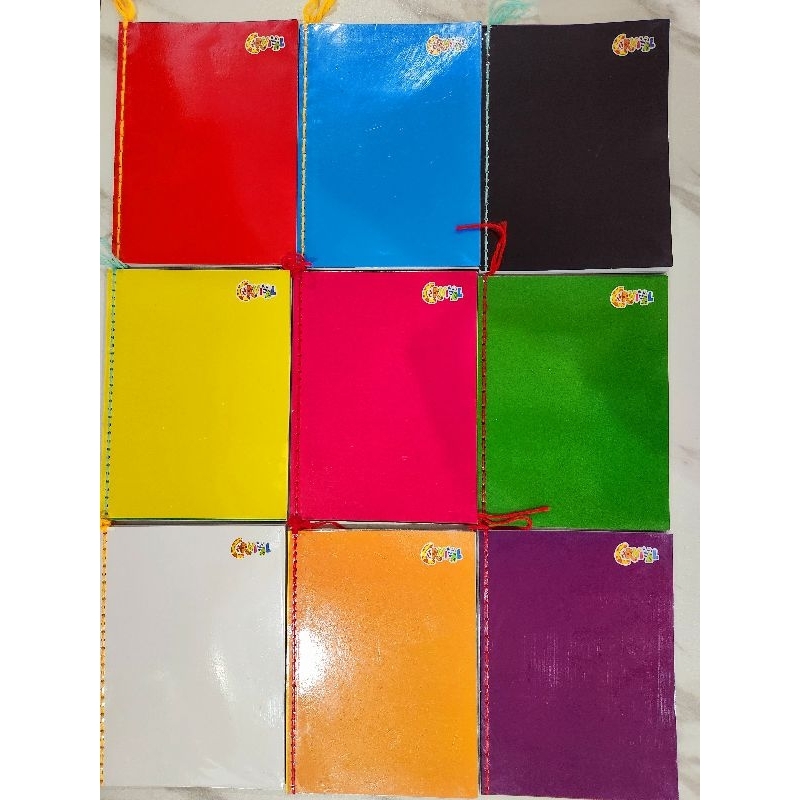 YARN NOTEBOOK TAHI with PLASTIC COVER ADVANCE BRAND COLOR CODED ...