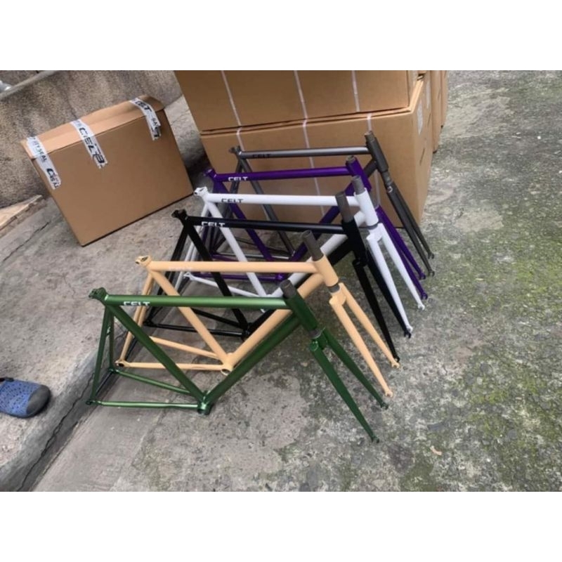 CELT FRAMESET 2K24 FRAME FORK SEATPIN HITEN STEEL ACTUAL PIC BRANDNEW ...