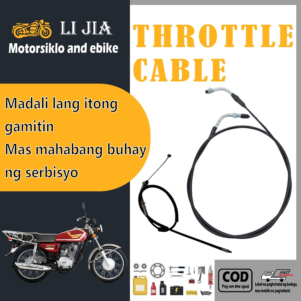 MOTORCYCLE THROTTLE CABLE DREAM / TMX / WAVE110 / CT100 / CT100NEW ...