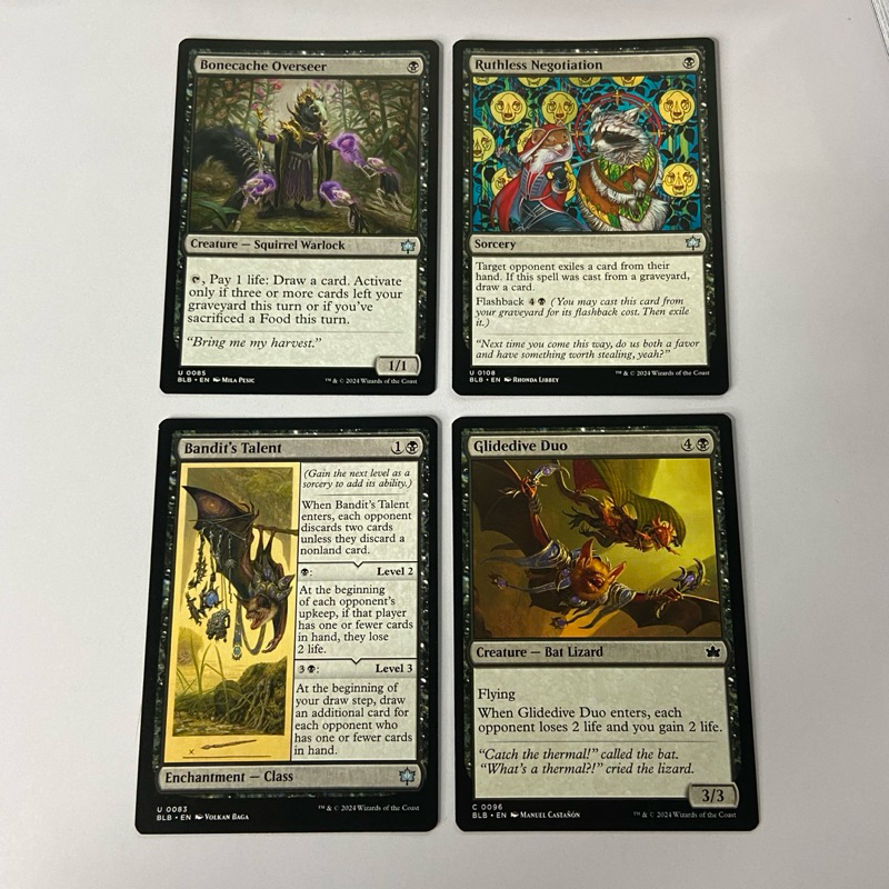 BONECACHE OVERSEER RUTHLESS NEGOTIATION BANDIT’S TALENT GLIDEDIVE DUO ...