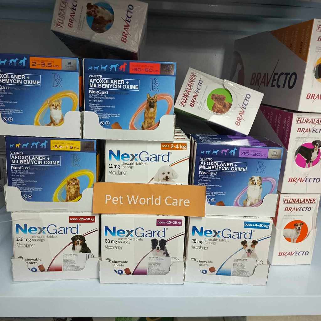 Tick and Fleas Chewable Tab (NexGard/Spectra/BRVCT0) with free STICKERS ...